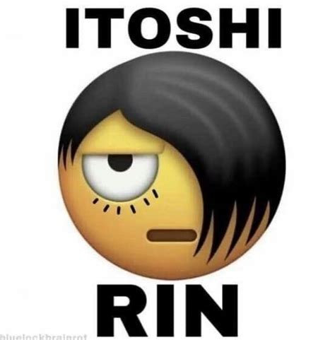 An Emo Emo Smiley Face With The Words Itoshi Rin