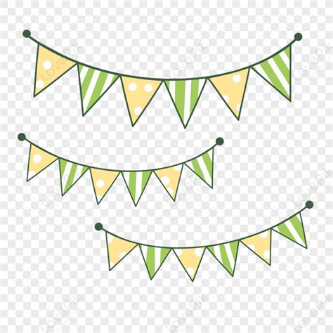 봄 일러스트 축제 깃발 천 클립 아트초록가랜드 Png 일러스트 무료 다운로드 Lovepik