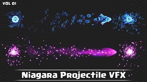 Artstation Niagara Projectiles Vfx Vol01 Game Assets