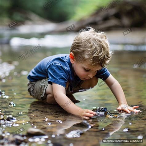 Ai创作图抓蝌蚪的小孩 小朋友河里摸鱼 小溪玩水 溪边玩耍 小孩捉鱼 河边小孩 童年戏水 蹲着玩水 干枯河塘上的小孩 河里捡贝壳 河里玩耍的小朋友 戏水的小孩 玩水的小男孩 儿童下水抓鱼 小