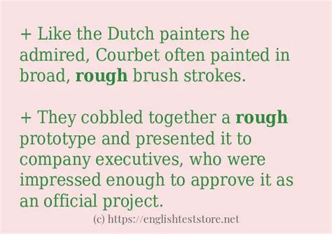 Sentence Example Of Rough Englishteststore Blog