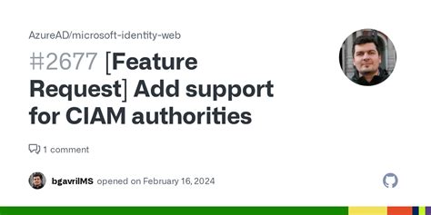 Feature Request Add Support For Ciam Authorities · Issue 2677 · Azureadmicrosoft Identity
