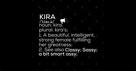 Kira Name Kira Definition Kira Female Name Kira Meaning Kira Sticker Teepublic