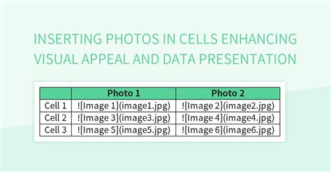 Free Insert Photo Templates For Google Sheets And Microsoft Excel