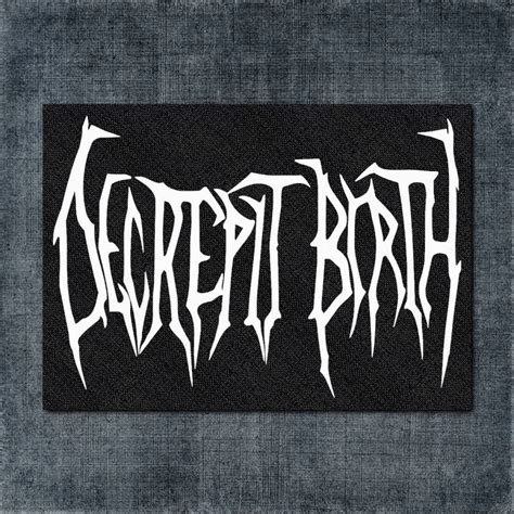 Decrepit Birth Back Patch Decrepit Birth Logo Black Big Back Patch