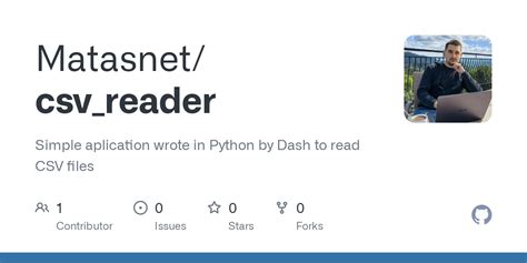 Github Matasnet Csv Reader Simple Aplication Wrote In Python By Dash To Read Csv Files