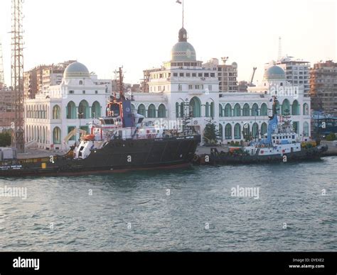 Building Of The Suez Canal Authority Port Said Egypt 1998 Stock