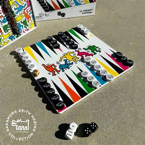 Checkers Backgammon Game Nakamura Keith Haring Collection