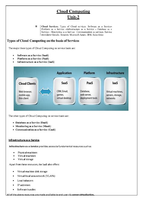 Cloud Computing Unit 2 Notes Cloud Computing Unit 2 Types Of Cloud