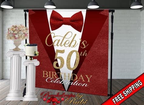 Classic Man Birthday Backdrop Classic Man Step And Repeat Backdrop 3