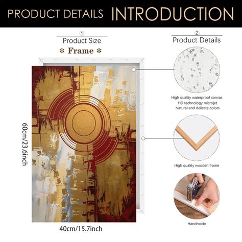 방 장식 1개 추상 조이 월 아트 프레임 인공 가죽 캔버스 현대 장식 포스터 침실 거실 복도 주방 기숙사 현 Temu