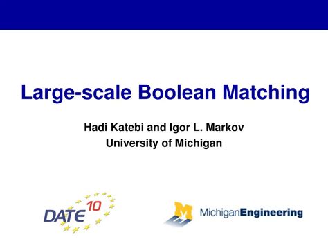 Ppt Large Scale Boolean Matching Powerpoint Presentation Free