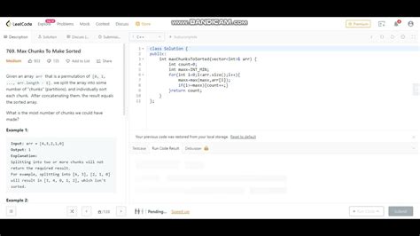 Max Chunks To Make Sorted Youtube