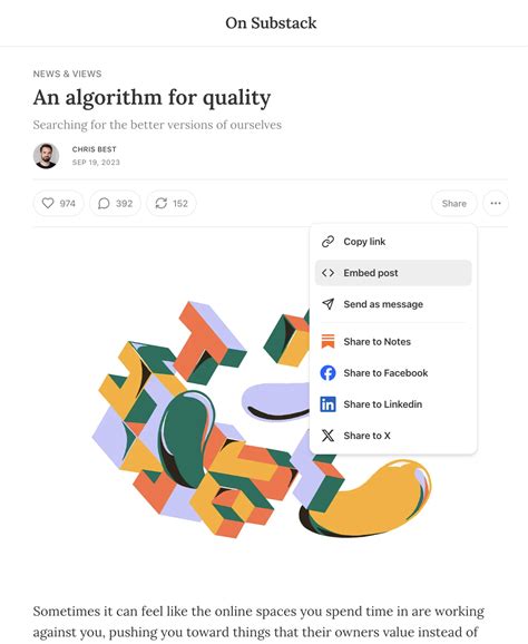 How Do I Embed Substack Posts Or Notes On A Website Substack Inc