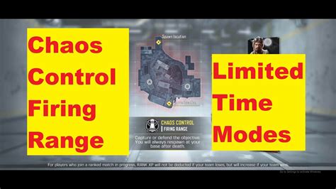 Chaos Control Firing Range Codm Youtube