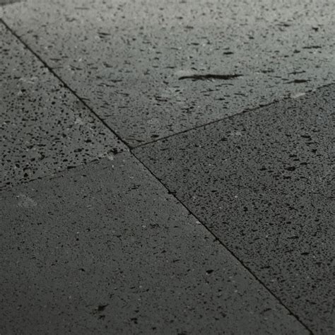 Volcano Black Lava Stone Tiles Charcoal Porous Basalt For Outdoor
