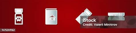 세트 버스 티켓 표지 책 여행 가이드 기차 및 박물관 아이콘 벡터 건네주기에 대한 스톡 벡터 아트 및 기타 이미지 건네주기 공휴일 관광 Istock