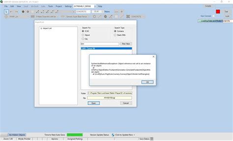 ADE P4 V 01 75 6421 With P3D V4 UNABLE TO OPEN STOCK AIRPORT LIMN