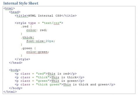 63 Internal Style Sheet Teacher Wooi Robotic