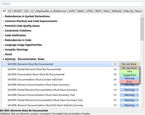 Code Inspection Problem With Stylecop Resharper Support Jetbrains