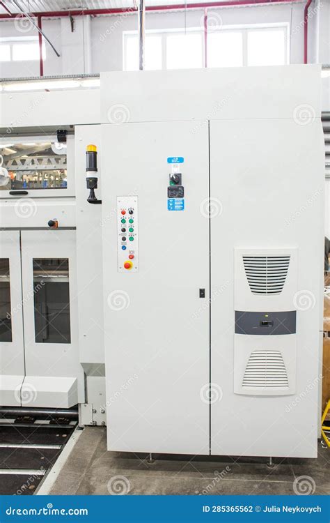 The Equipment For A Press Offset Machine At The Printing Manufacturing Stock Photo Image Of