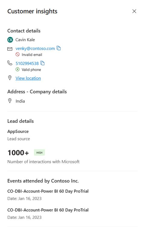 Lead Customer Insights Partner Center Microsoft Learn