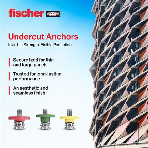 For Flawless Façades And Precision Cladding Fischer Undercut Anchors Deliver Secure Holds