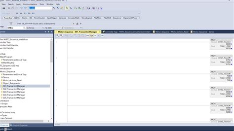 Motor Starting Sequence With Sql Recipe Parameters Rockwell Automation
