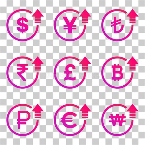 Cost Symbol Dollar Euro Increase Icon Income Vector Symbol Image