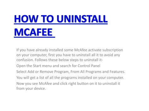 Ppt Activate Enter Your 25 Digit Activation Code Mcafee Activate Powerpoint