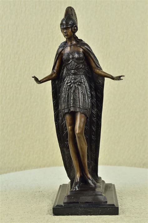 Roman Warrior Coliseum Gladiator Bronze Sculpture Figure Hot Cast