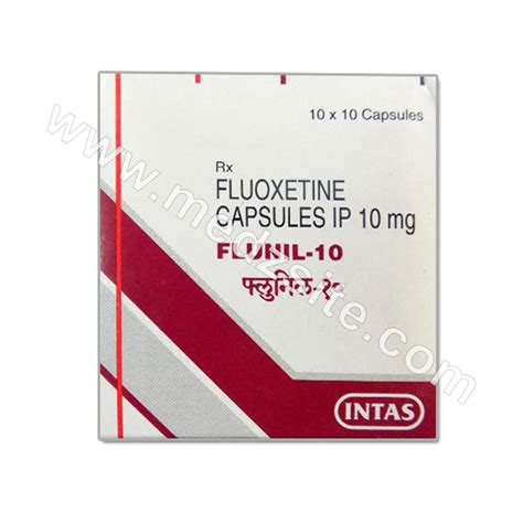 Buy Flunil 10 Mg Capsule Fluoxetine Mental Disorders