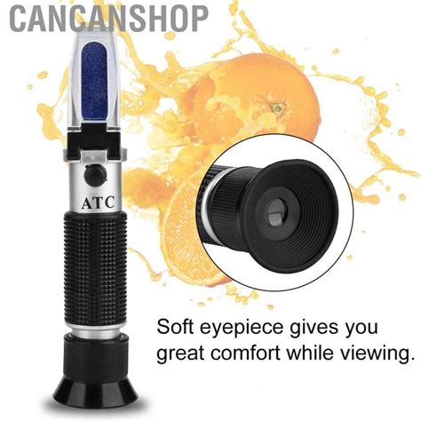 Cancanshop เครื่องวัดการหักเหของแสงเบียร์แบบพกพาน้ำตาลป้องกันการลื่น Shopee Thailand