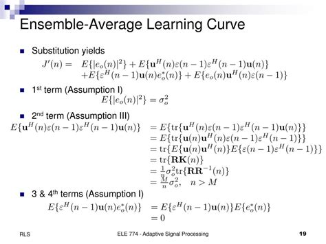 Ppt Recursive Least Squares Rls Adaptive Filters Powerpoint