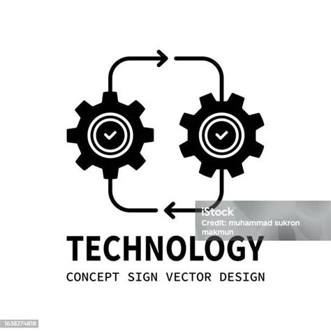두 개의 얇은 기어가 있는 검은색 효과적인 통합 아이콘입니다 작업 흐름 기호 또는 쉬운 기술 절차의 개념입니다 선형 간단한 추세