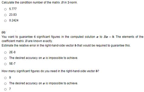 Solved You Are Given The Results Of The Following Matlab