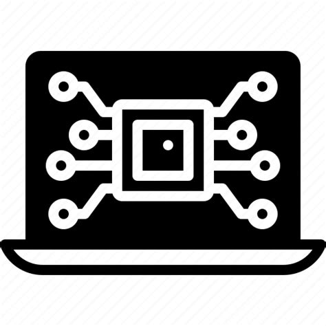 Electronic Voltaic Cathodic Connection Microchip Circuit Icon