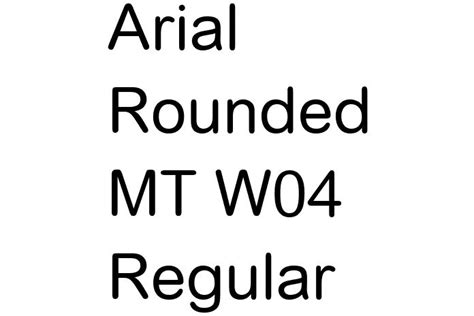 Arial Rounded Font Ttf
