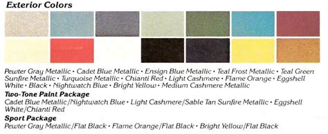 Dodge All Model Paint Codes And Color Chart Chips Oem Examples