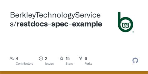github berkleytechnologyservices restdocs spec example