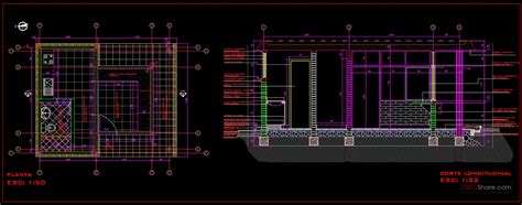 Office Of Door Man Plan And Elevation AutoCAD File Free Download Free Cad Blocks Download DWG