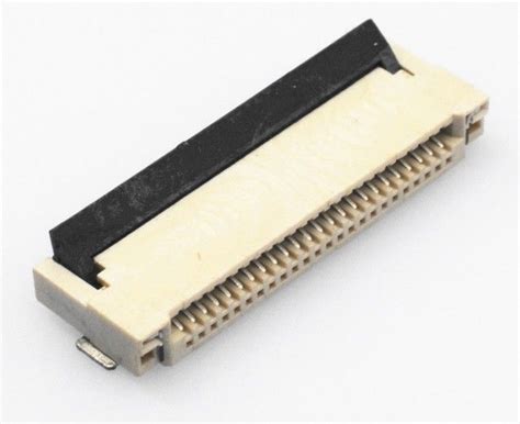Alinta 1 0mm Pitch Fpc Connector Front Contact Back Flip Height 2 0mm Horizontal Smt Type Ffc