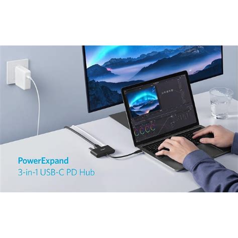 Anker Powerexpand In Usb C Pd Hub Gray A Ha