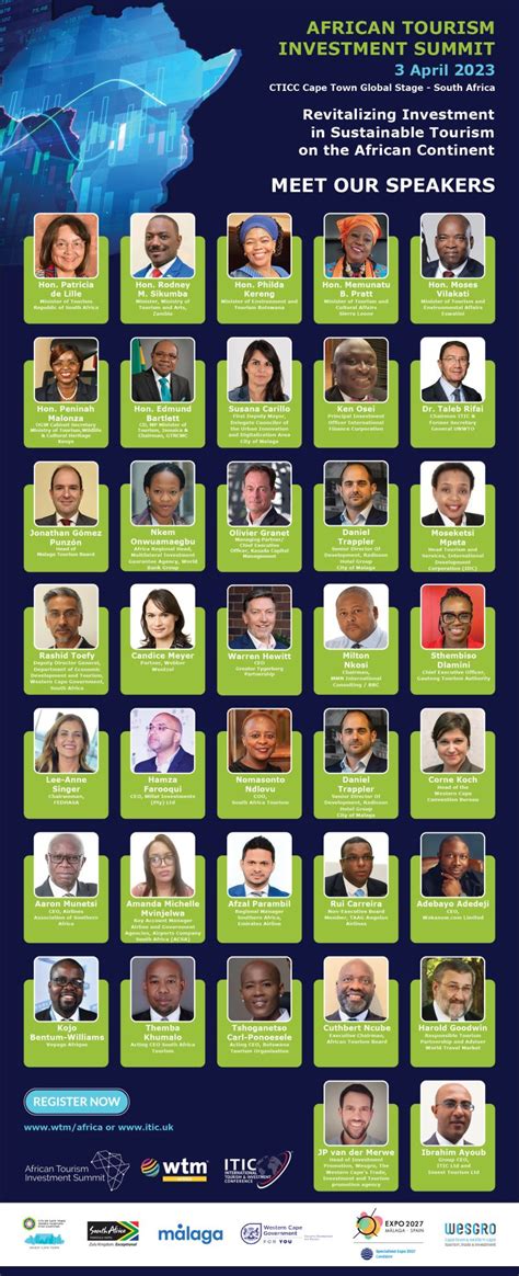 African Tourism Investment Summit Kicks In Cape Town This Morning With