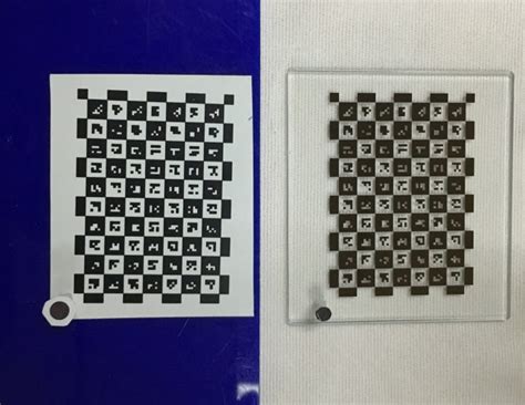 The Objective Pictures Of Two Types Of Calibration Pattern Left The