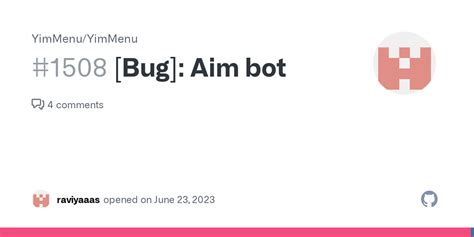 Bug Aim Bot · Issue 1508 · Yimmenuyimmenu · Github