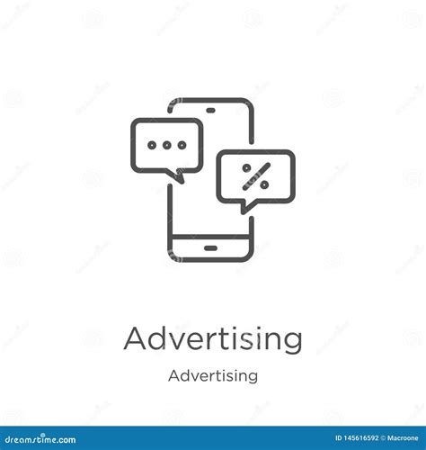 Advertising Icon Vector From Advertising Collection Thin Line