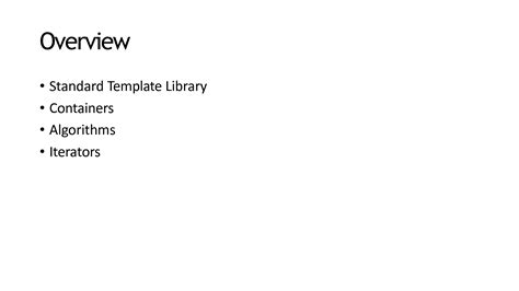 SOLUTION Standard Template Library In C Studypool