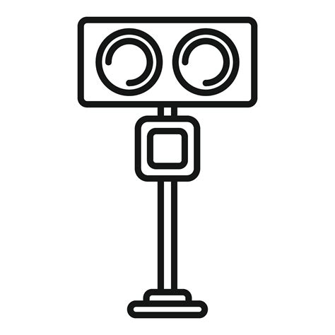 Sensor Detector Icon Outline Vector Road Safe Traffic 36589084 Vector Art At Vecteezy