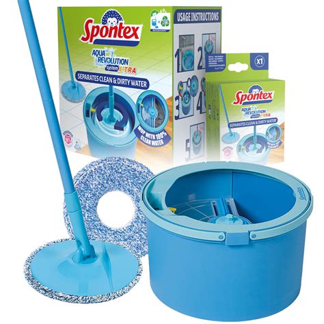 Buy Spontex Aqua Revolution System Xtra Floor Mop And Bucket Set